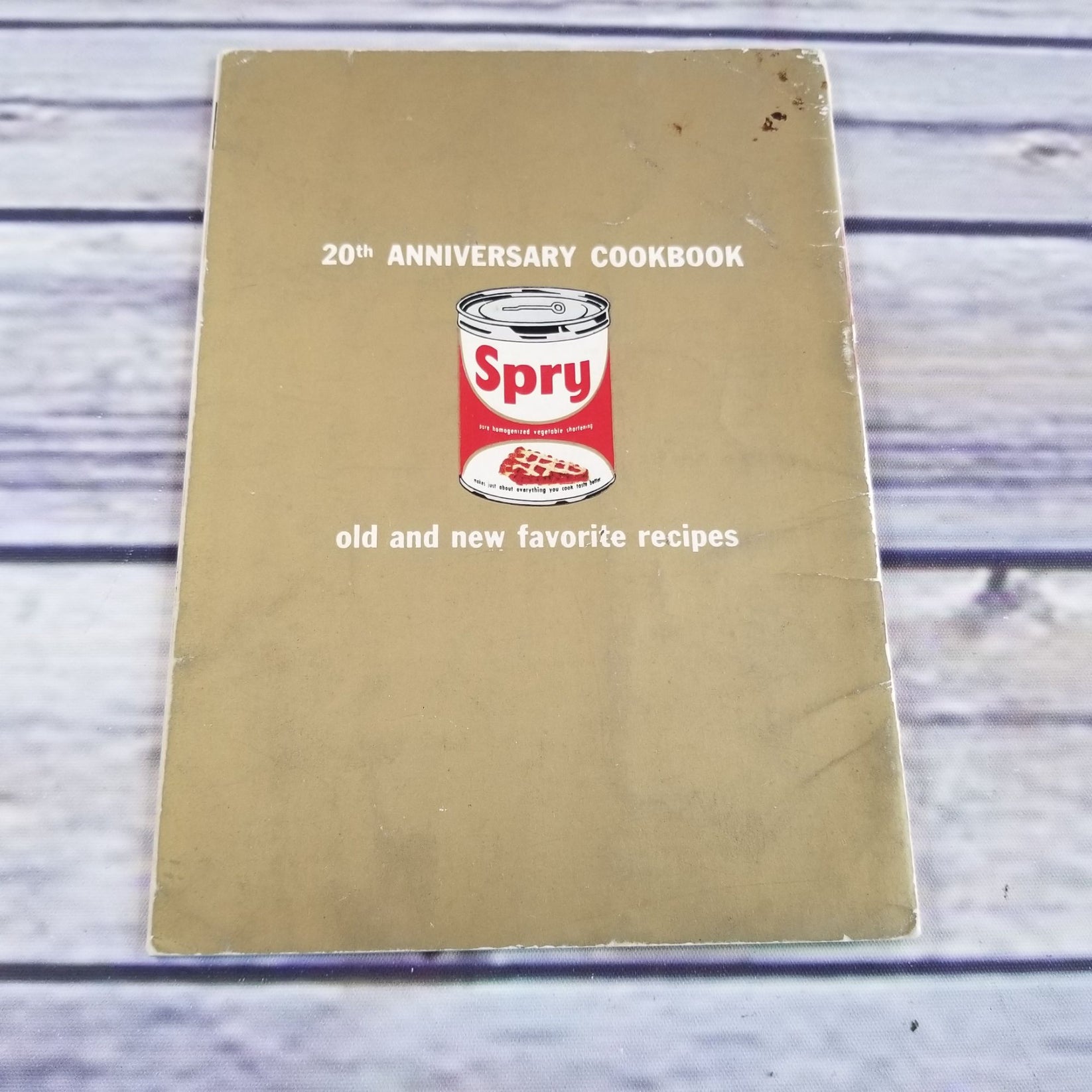 Vintage Cook Book Spry Promo 20th Anniversary Cookbook Shortening Reci ...