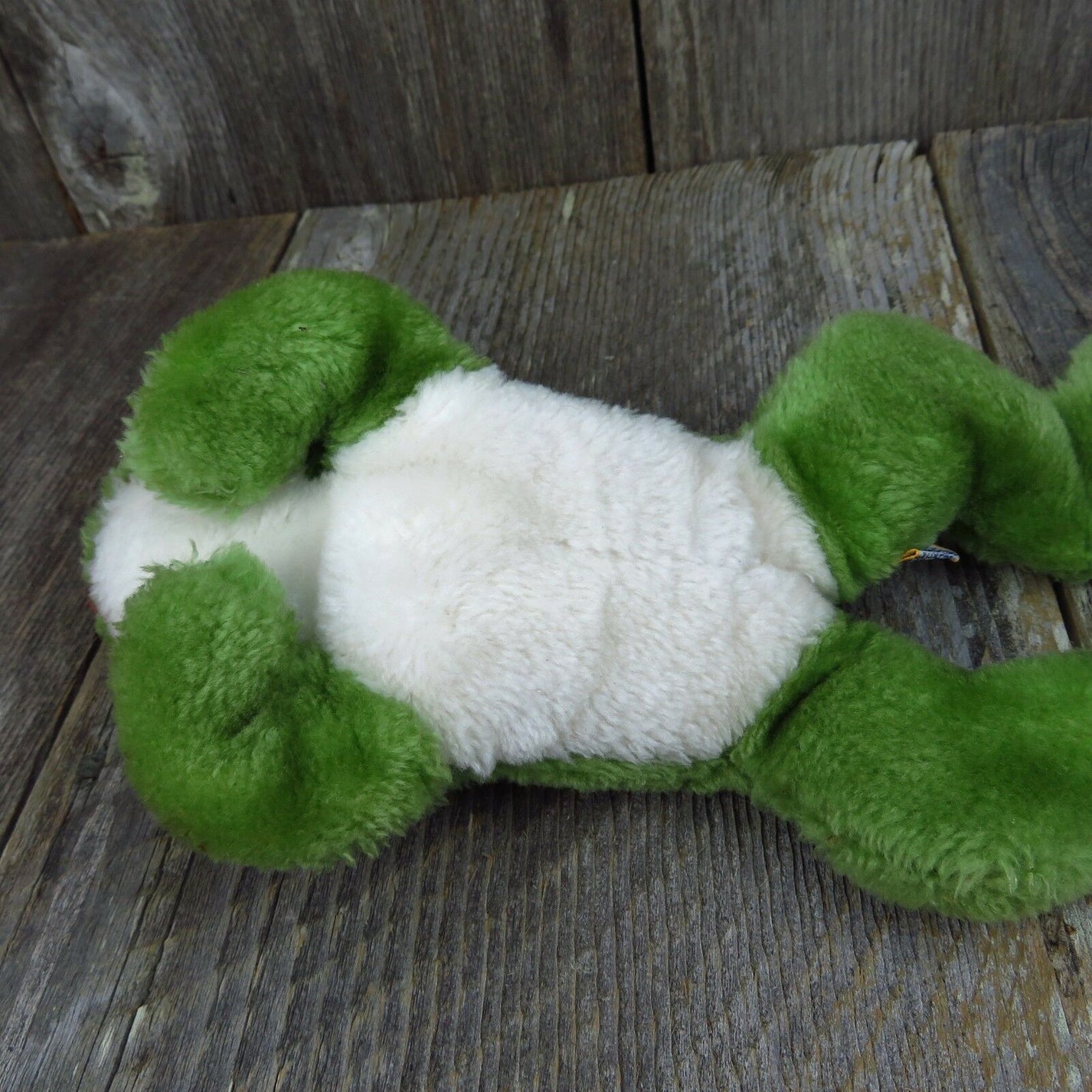 Frog Toad Plush Vintage Dakin Stuffed Animal Toy Doll Nut Filled Green ...