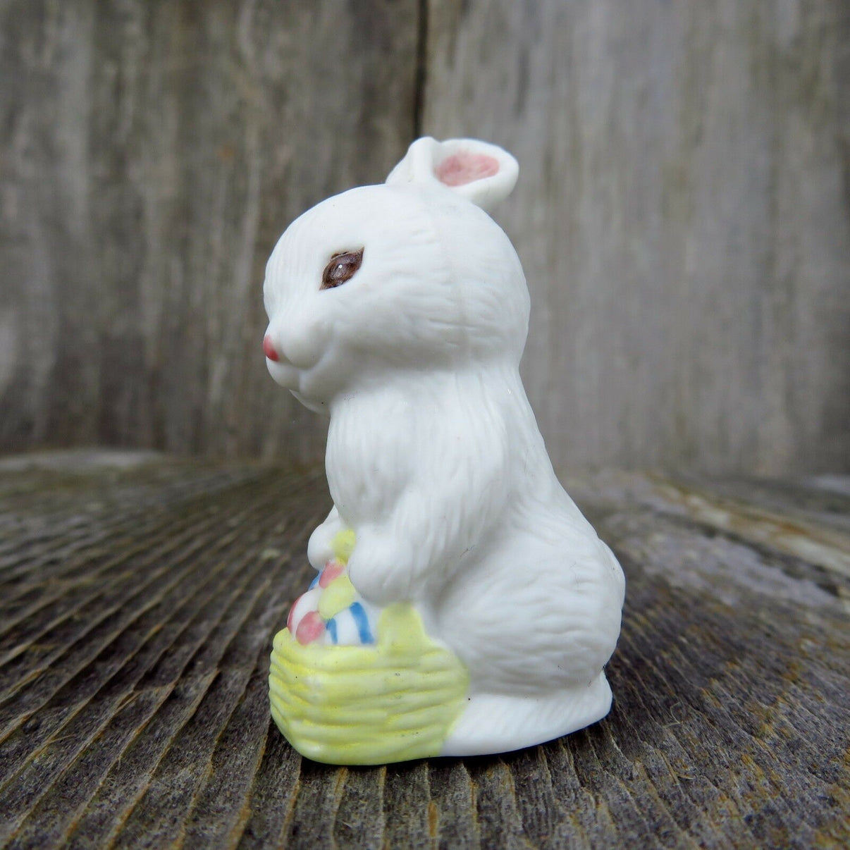 Vintage Bunny Rabbit Hallmark Cards Easter Figurine White Hare 1982 ...