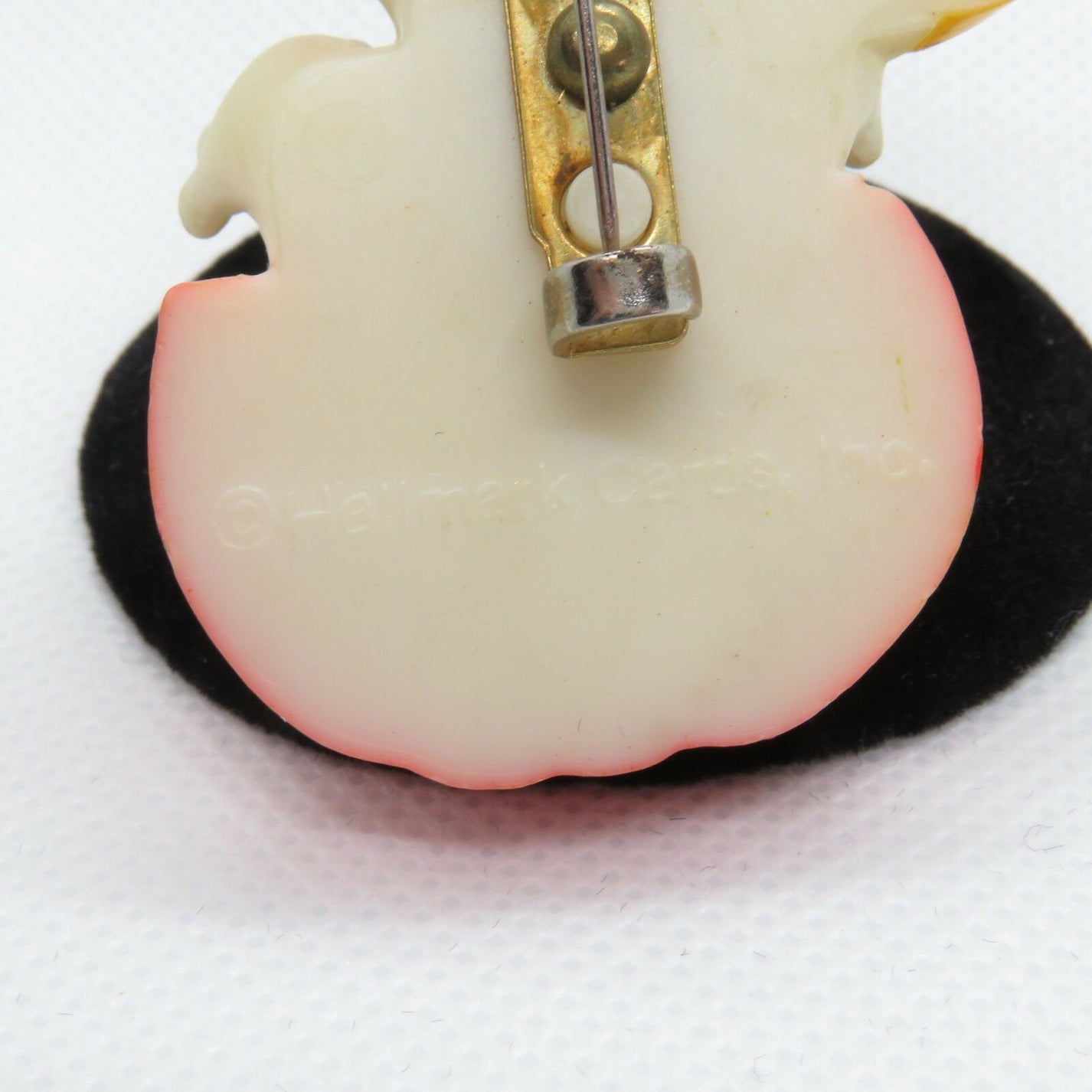 Vintage Halloween Pin Brooch Ghost Pumpkin Hallmark Plastic Holiday Bo ...