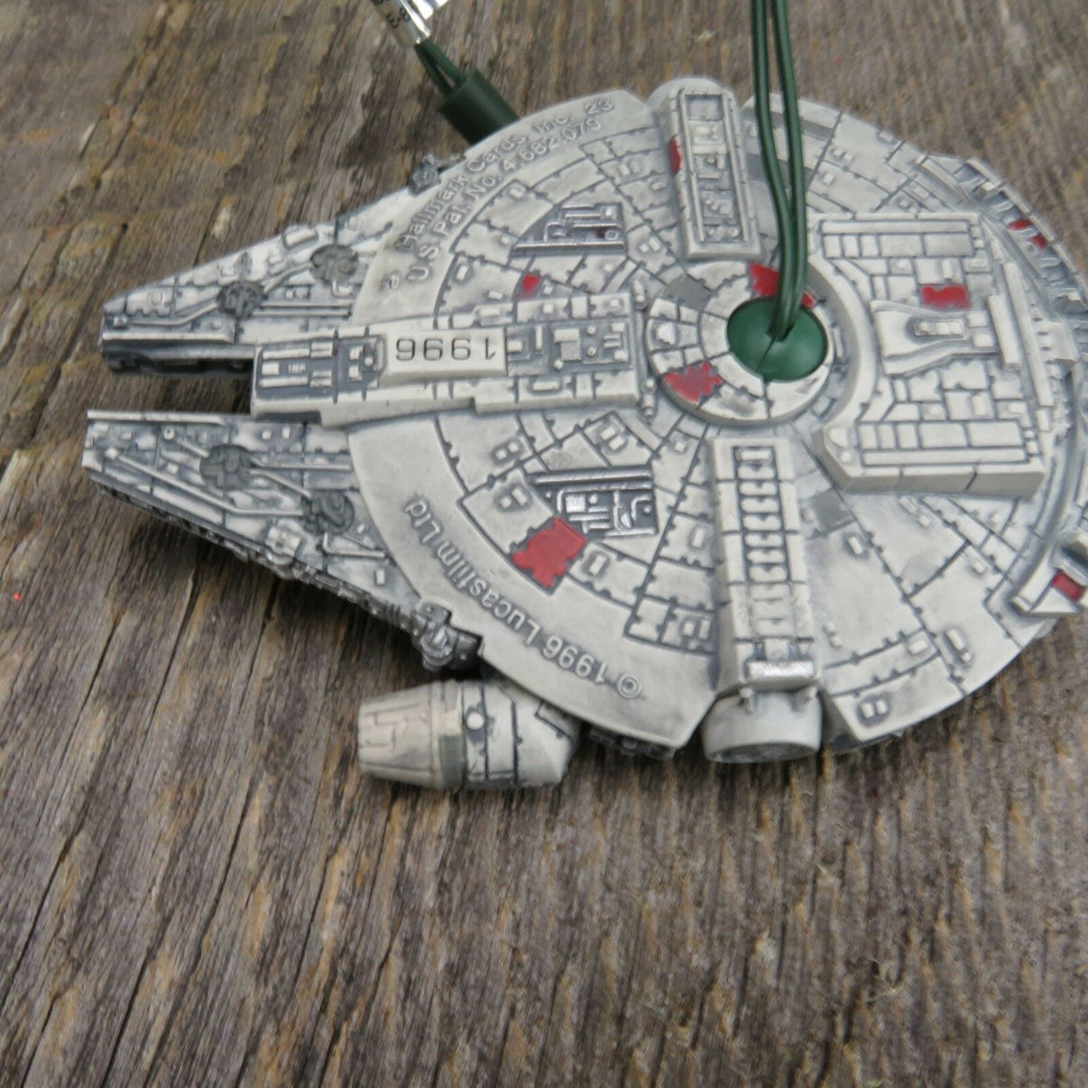 Vintage Millennium Falcon Christmas Ornament Star Wars Han Solo Hallma ...