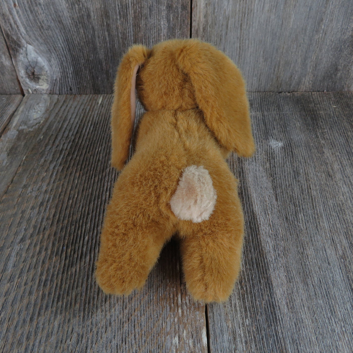 Vintage Bunny Plush Rabbit Brown Tan Laying Stuffed Animal Easter – At ...