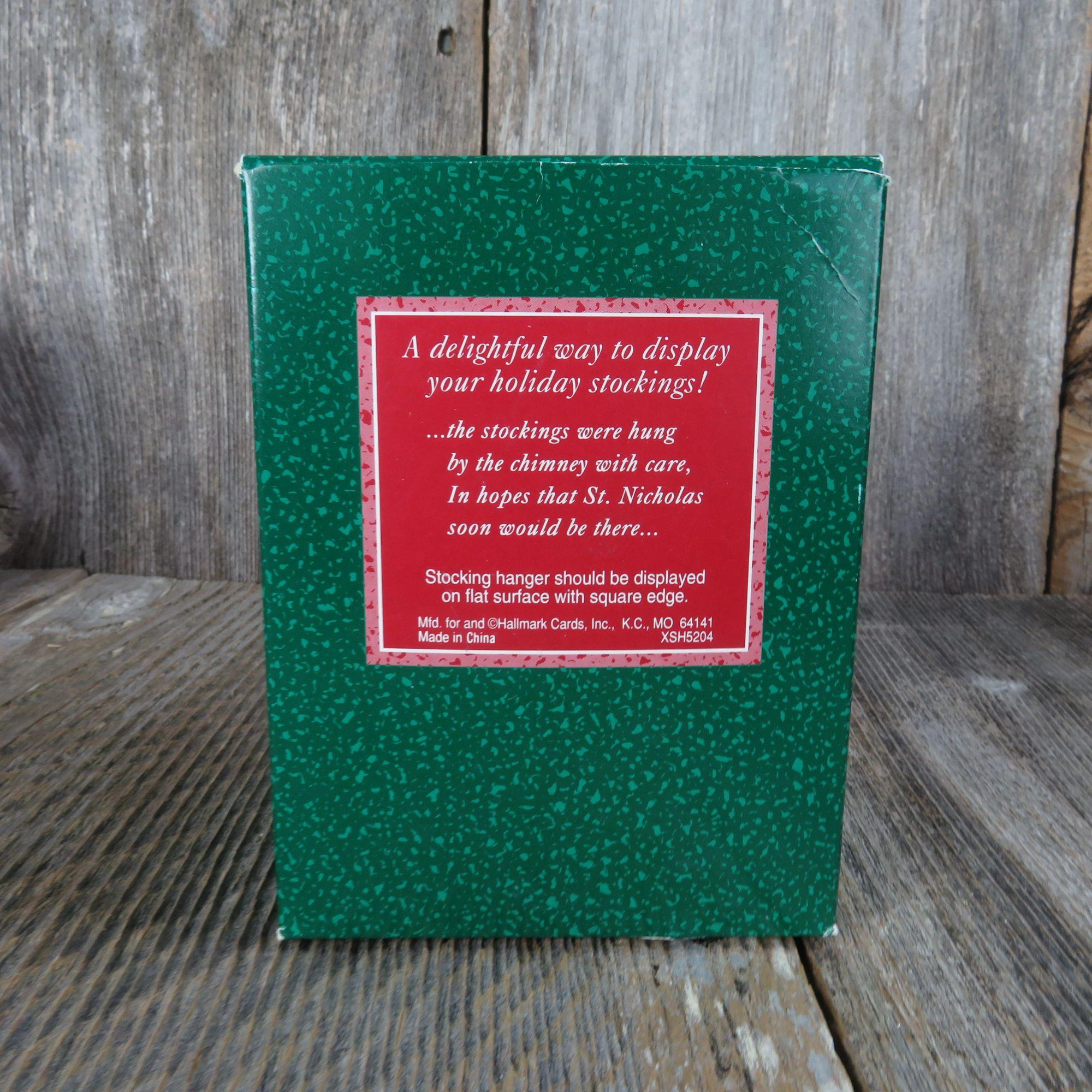 Vintage Santa Mouse And Child Christmas Stocking Holder Hallmark Mice ...