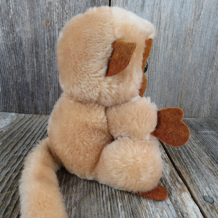 Vintage Monkey Plush Dakin Chimp Chimpanzee Gorilla Tan Brown Stuffed ...