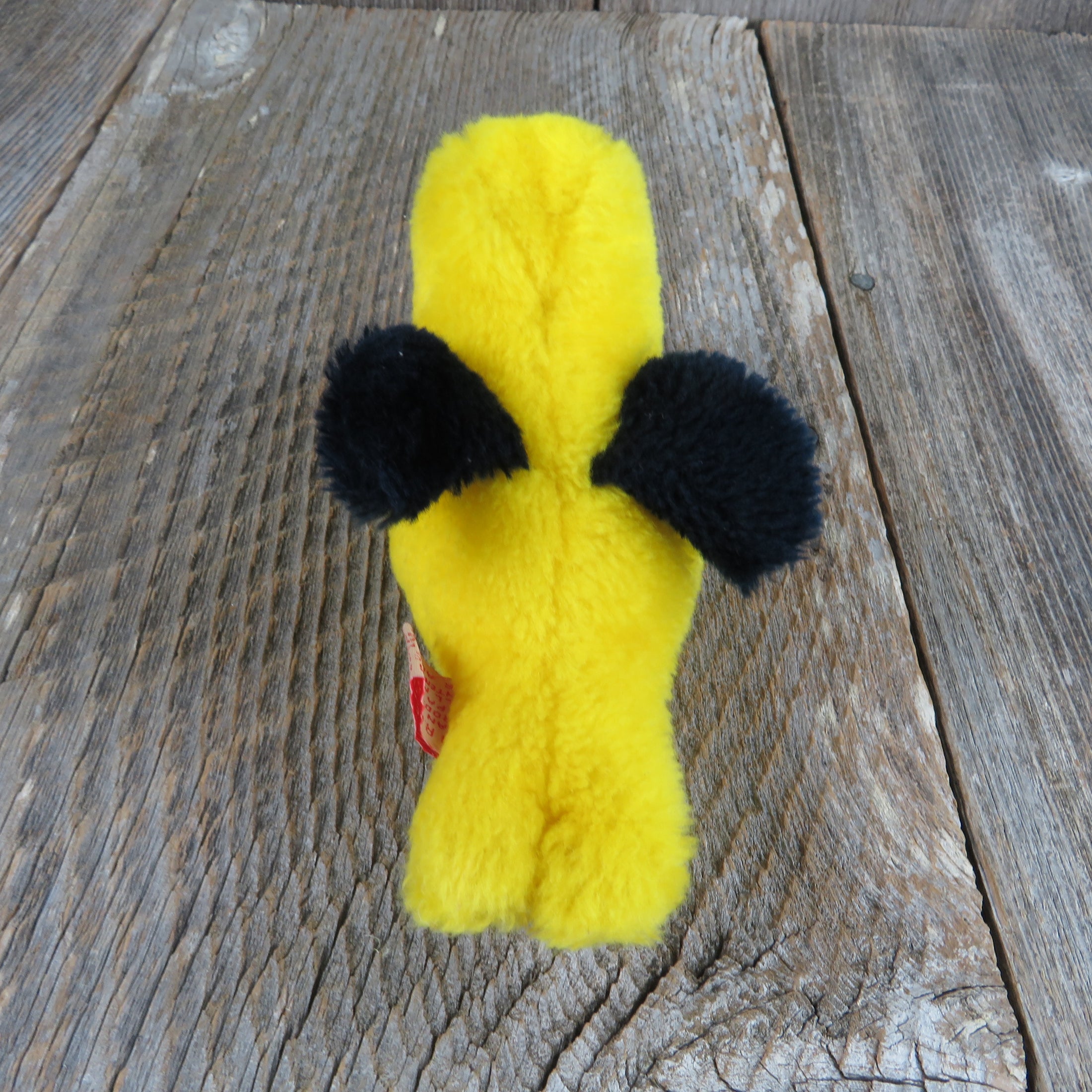 Vintage Yellow Bird Stuffed Animal Finch Black 1981 Dakin Plush 6 Inch ...