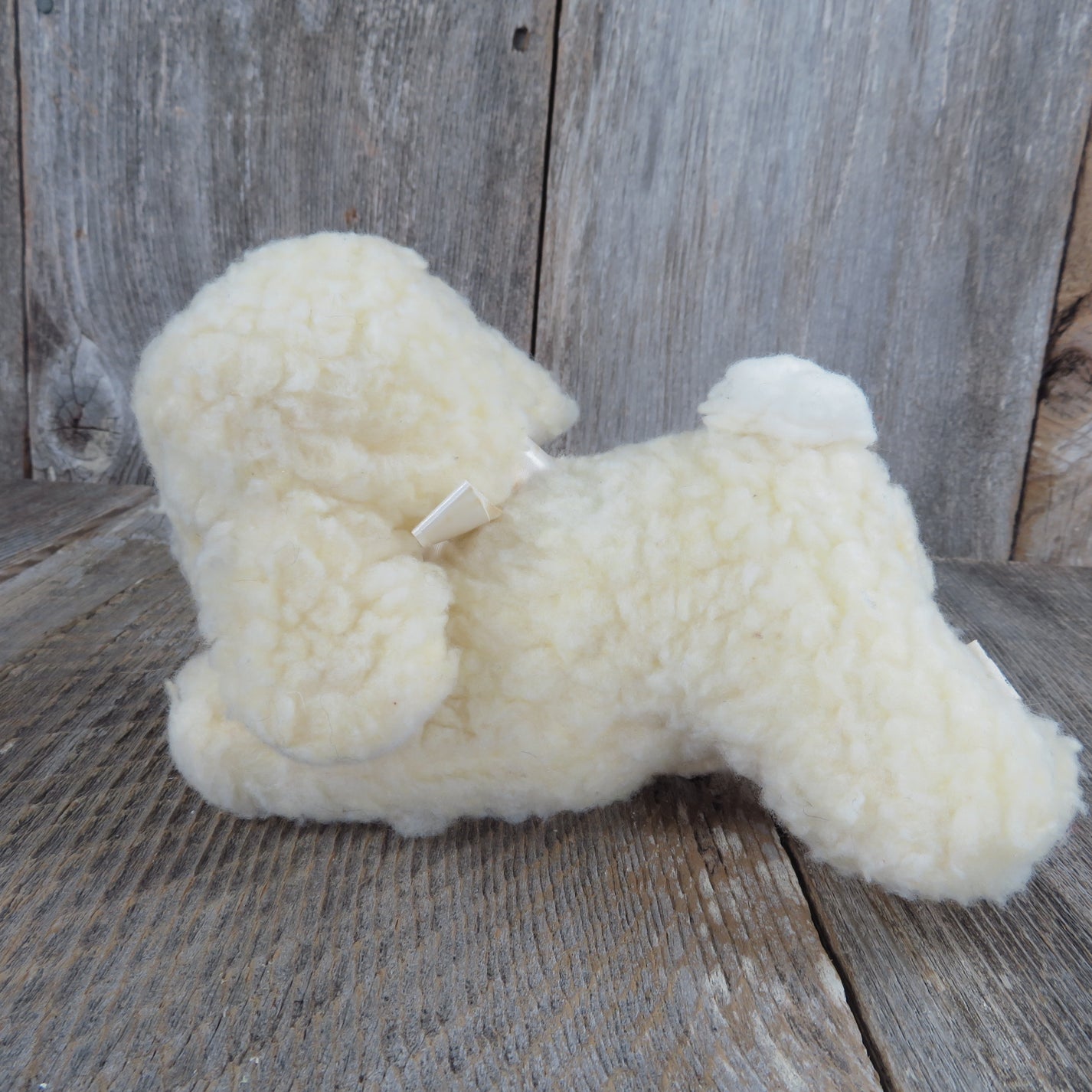 Vintage Lamb Plush Music Box Stuffed Animal Sheep Mary Had a Little La ...