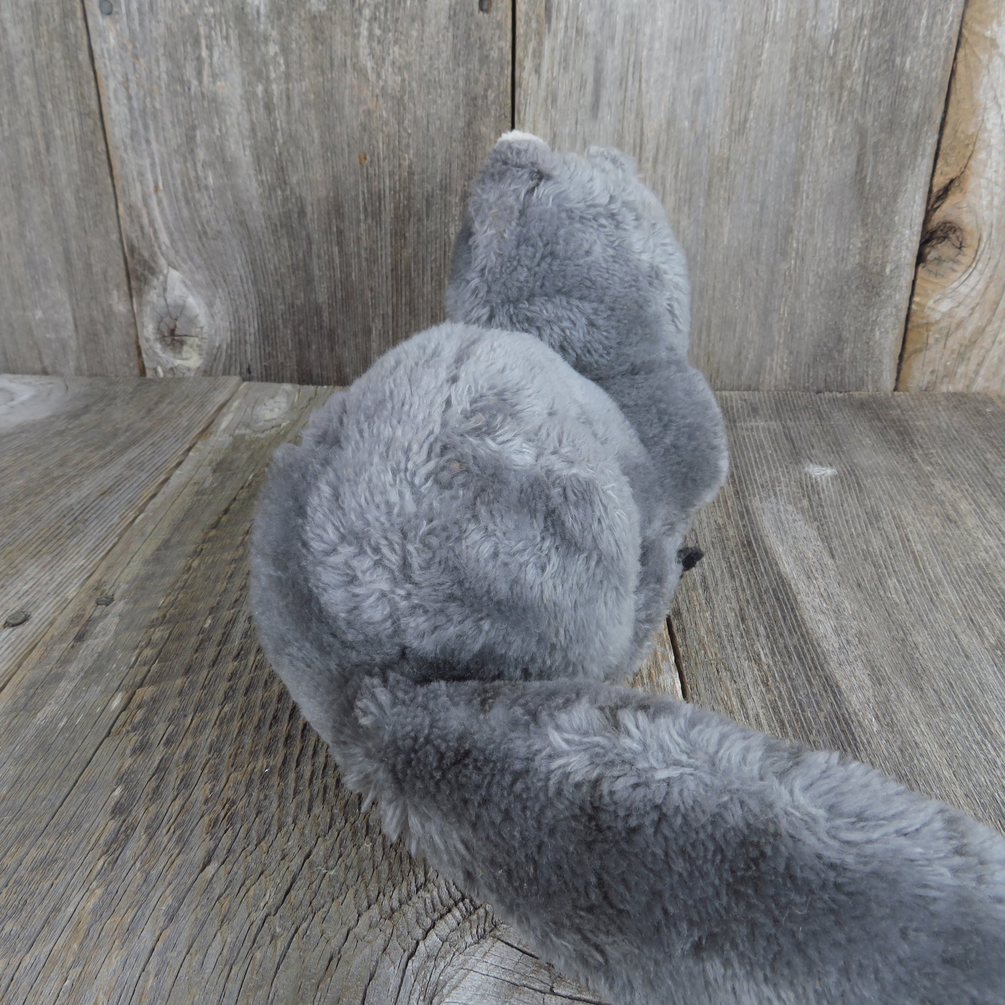 Vintage Raccoon Plush Grey Black Laying Stuffed Animal Gray by Dakin 1 ...