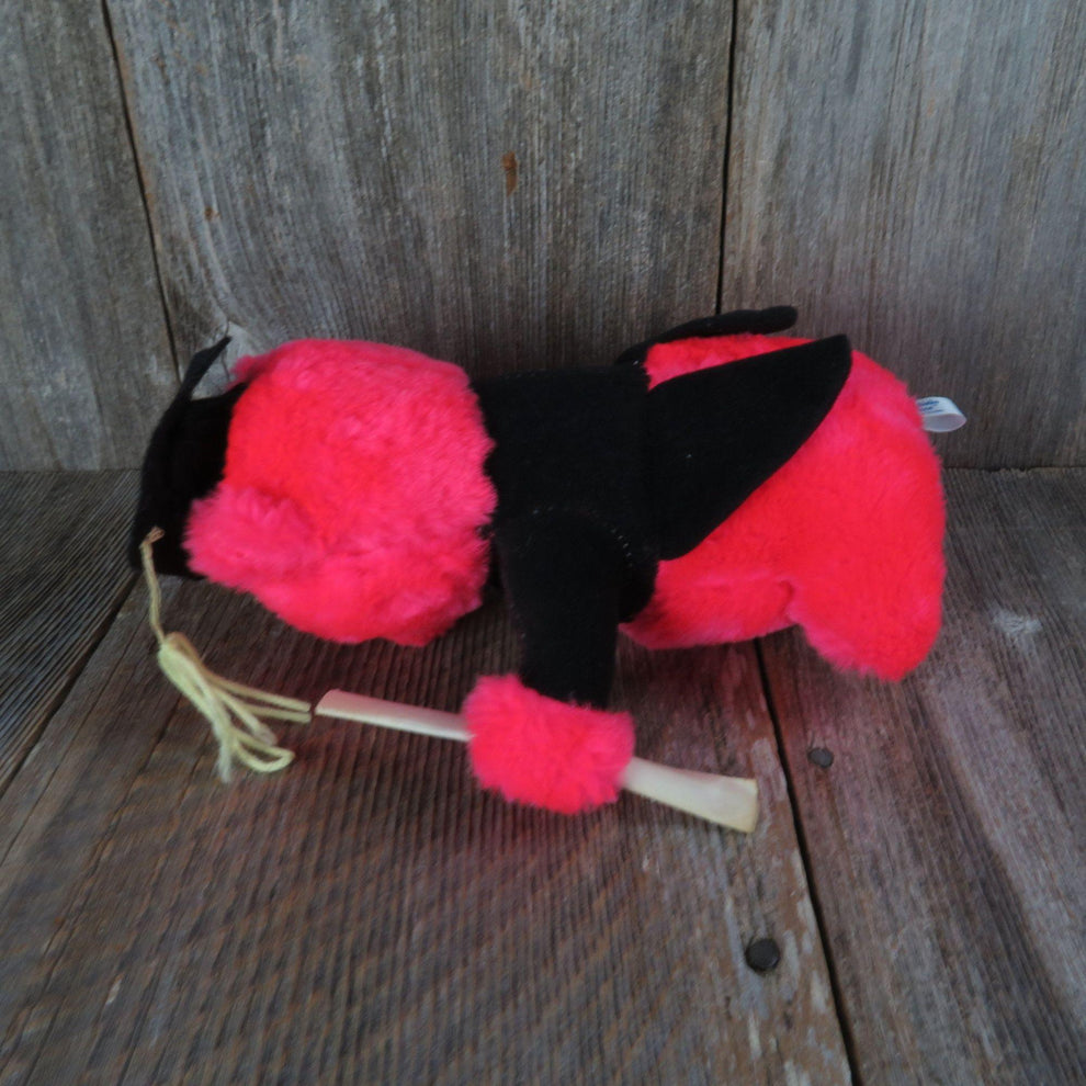 Vintage Red Bear Plush Graduation Graduate Hot Pink Stuffed Animal Pac ...