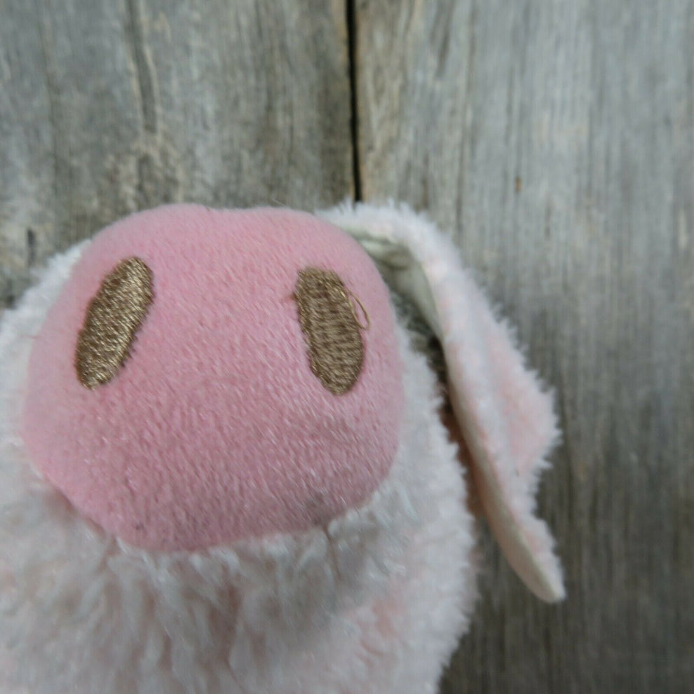 Pig Plush People Pals Patch Pink Grey Stuffed Animal Cartoon Weighted ...