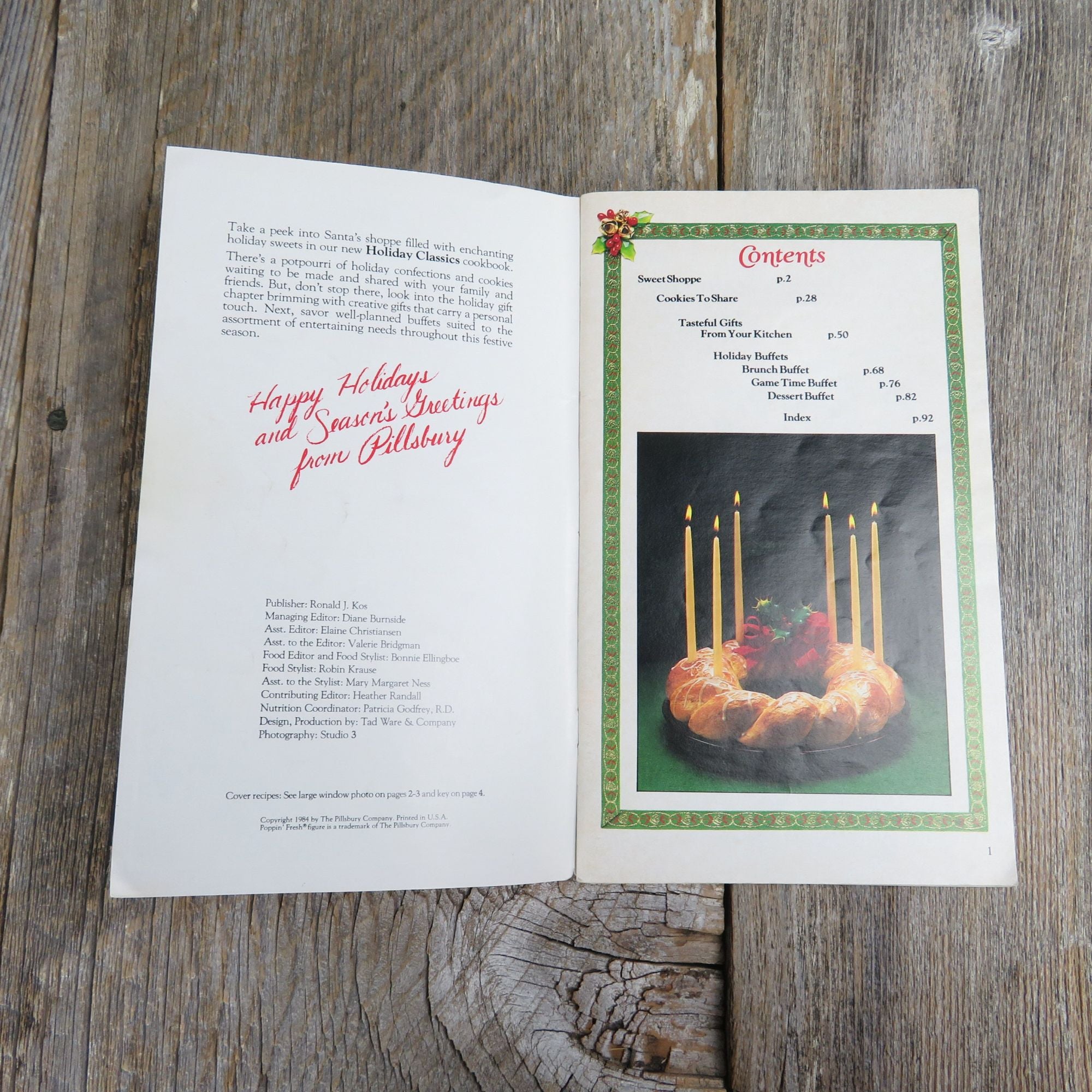Holiday Classic III Cookbook Pillsbury Christmas Recipes Desserts Pape ...