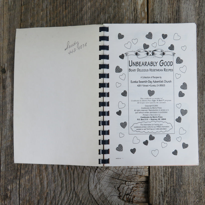Vintage Vegetarian Church Cookbook Seventh Day Adventist Eureka Califo ...