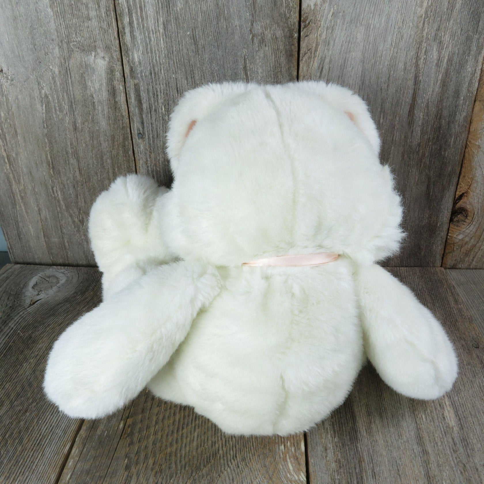 Vintage Bunny Rabbit Plush White Floppy Friends Stuffed Animal Big Fee ...