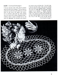 Vintage Crochet Doily Patterns 1967 Priscilla Doilies Rick Rack Knit H ...