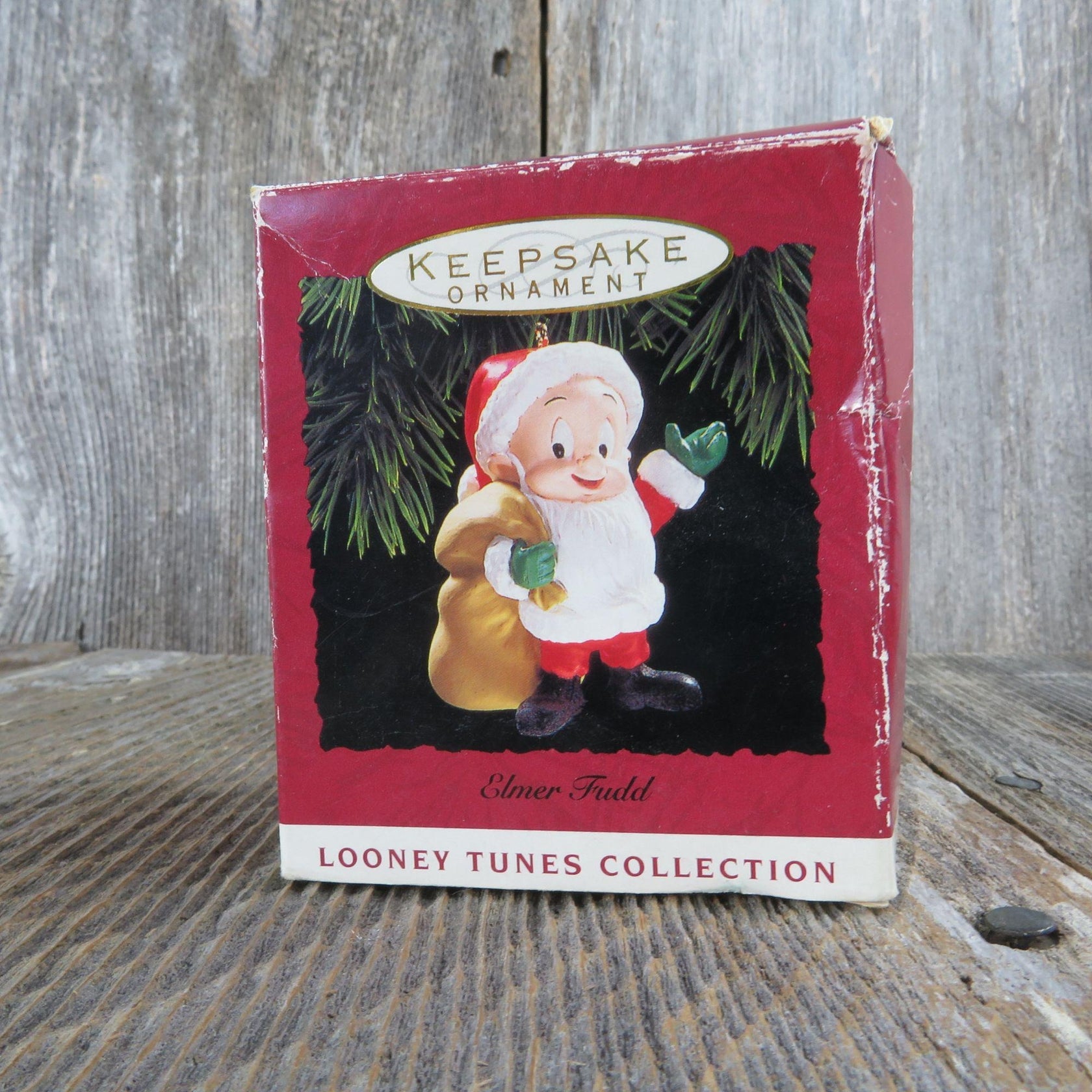 Vintage Elmer Fudd Santa Claus Hallmark Ornament Christmas Looney Tune ...